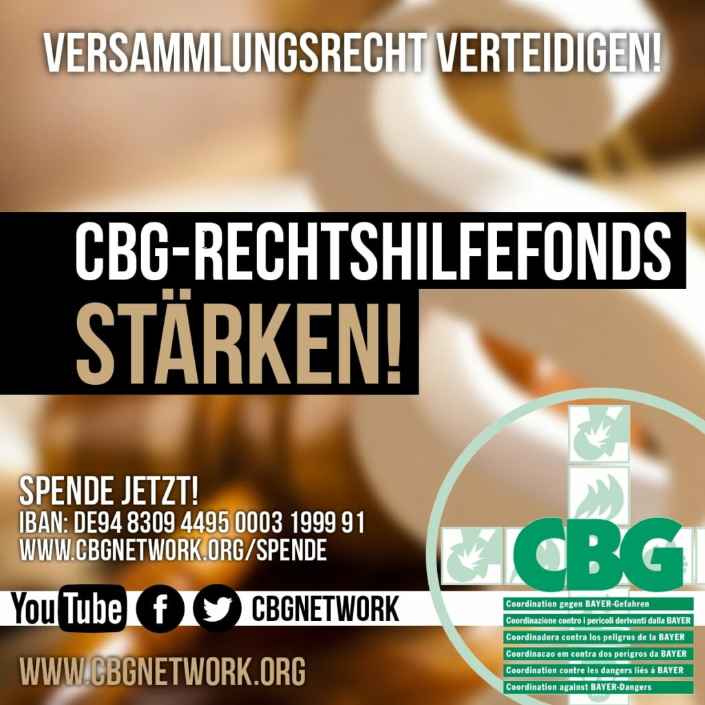 Gegenantrag PFAS - Coordination gegen BAYER-Gefahren (CBG)